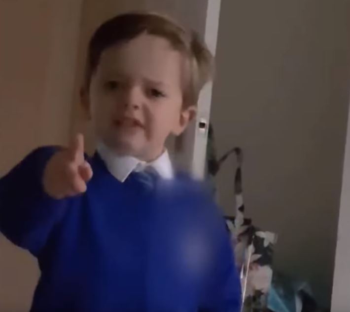 Little Boy Will In No Way Accept Being On The “Naughty” List