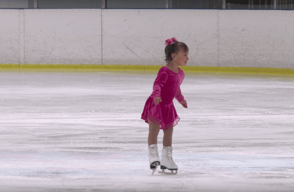 Tiny Girl Charms Judges With Skating Routine