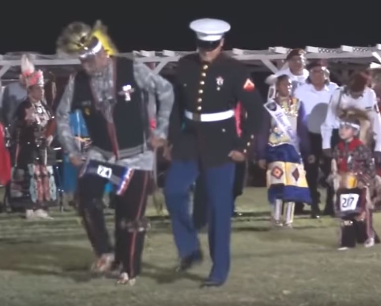 Native american and marine join forces for unforgettable pow-wow ...