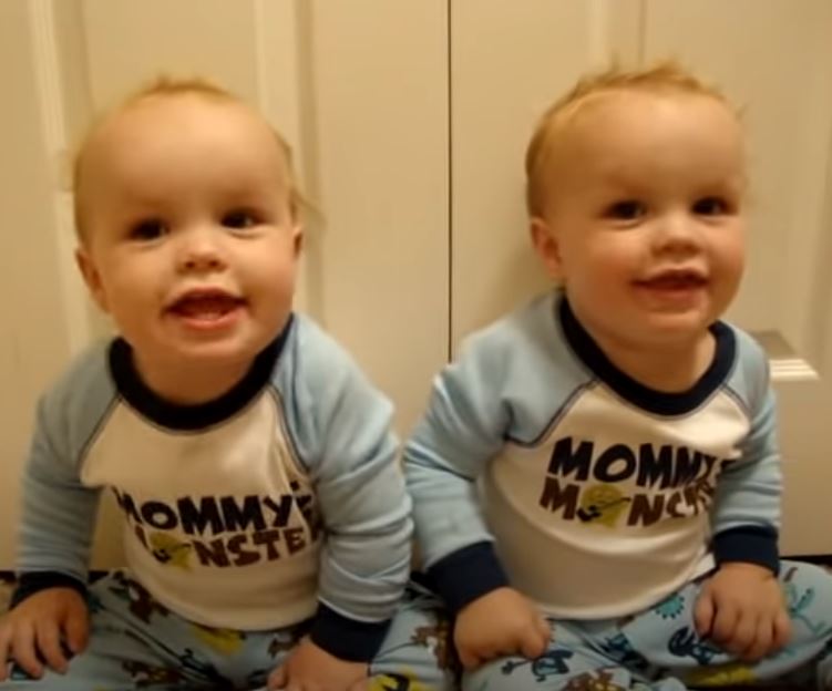 15-Month-Old Twins Show Mommy Their Sign Language