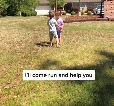 Twin Adorably Comes To Brother’s Rescue