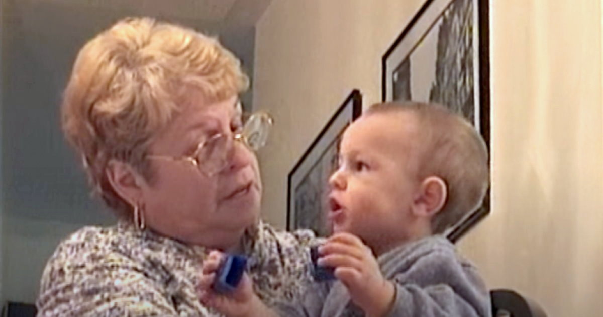 Grandma And Baby Carry On Hilariously Cute Conversation