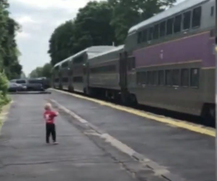 Train conductor confesses best part of his day is seeing little boy ...