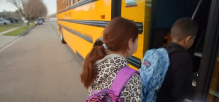Bus driver keeps little girl on bus longer than other kids then dad ...
