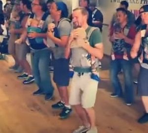 Daddy-baby dance duos bring the house down with epic moves to “Play ...