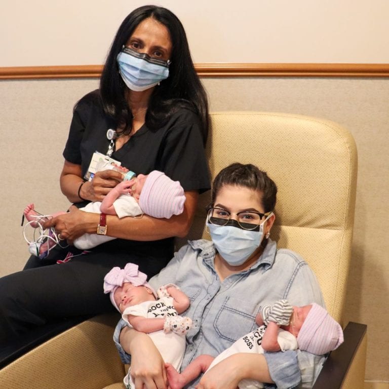 Resilient mother beats coronavirus then gives birth to healthy triplets