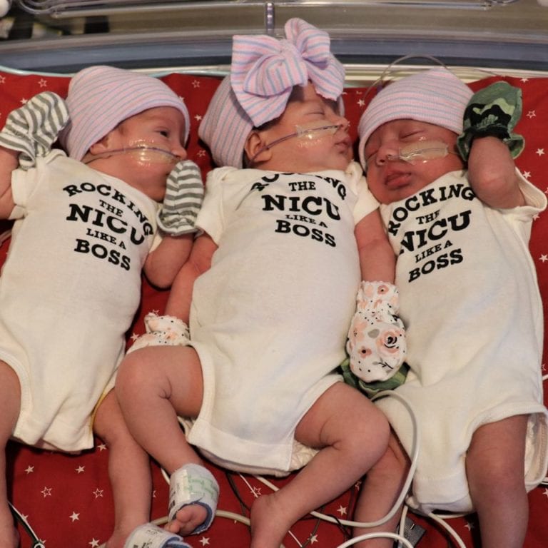 Resilient mother beats coronavirus then gives birth to healthy triplets