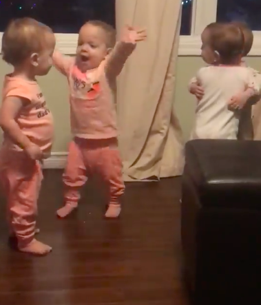 Quadruplet’s “Hug Fest” Turns Hilarious