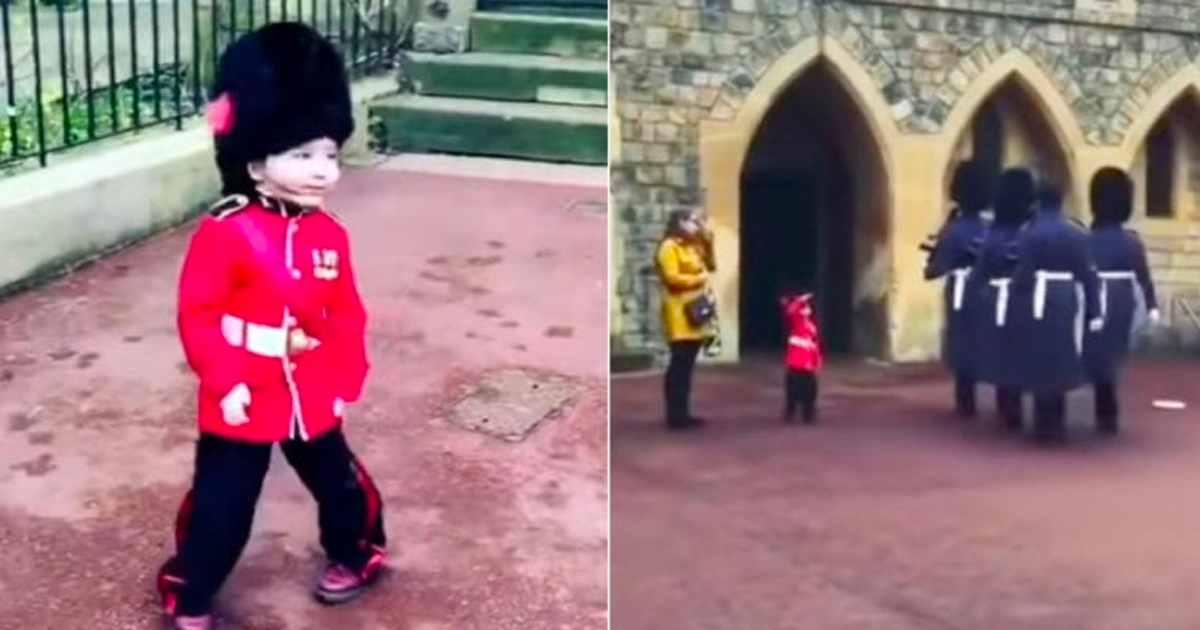 Queen’s guards break formation to create unforgettable memory for ...
