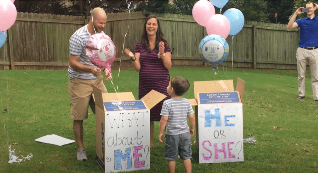 Couple stuns their friends and family at gender reveal party when they ...