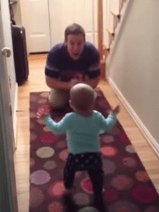 Dad crawls toward baby after work trip. Loses his mind when he realizes ...