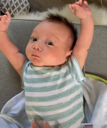Little Baby Adorably Stretches After Being Unswaddled