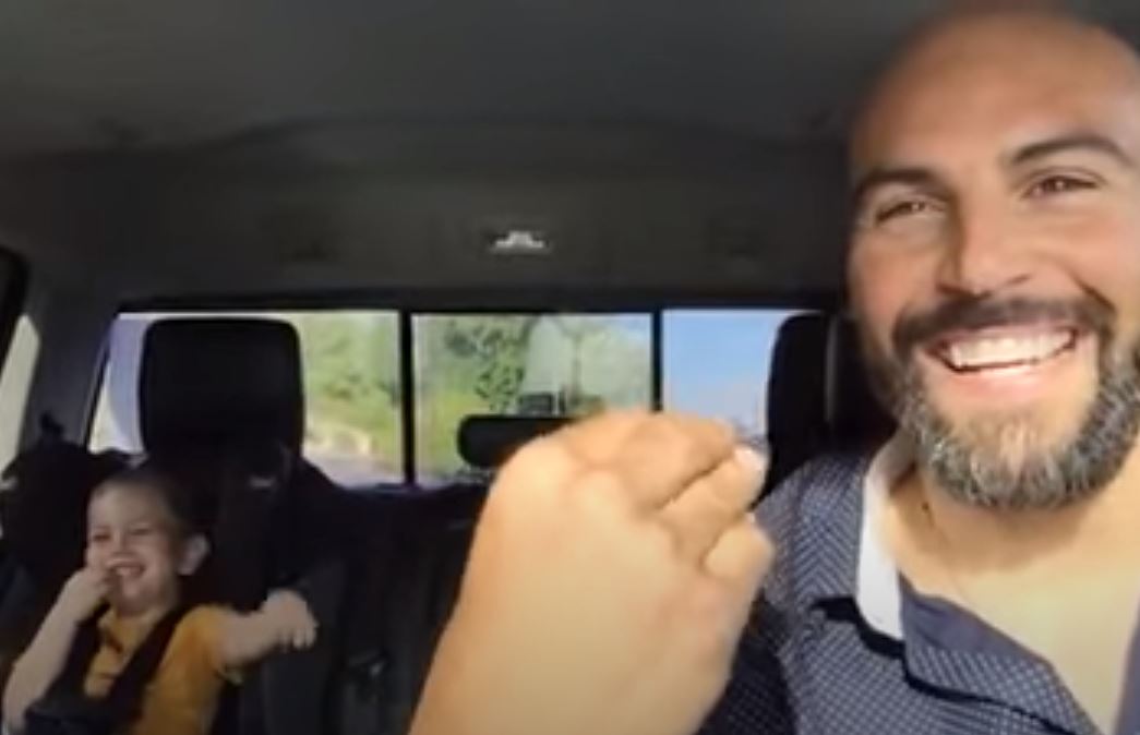 Daddy Shows Sweet Method For Calming Crying Toddler