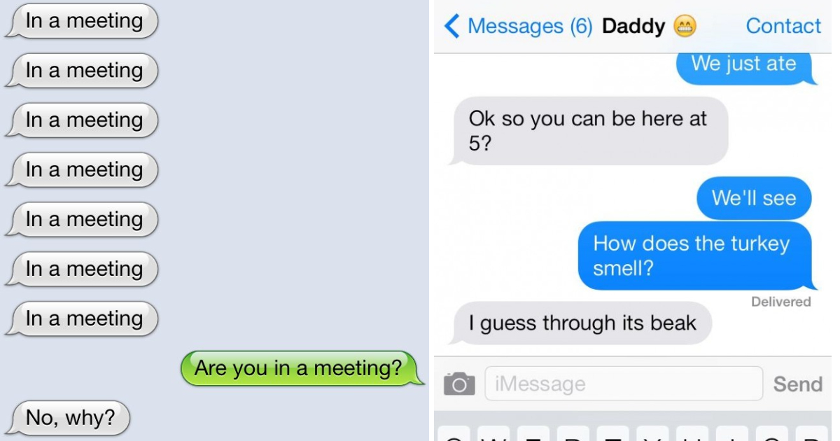53 times dads texted their kids with the most 'dad' texts ever