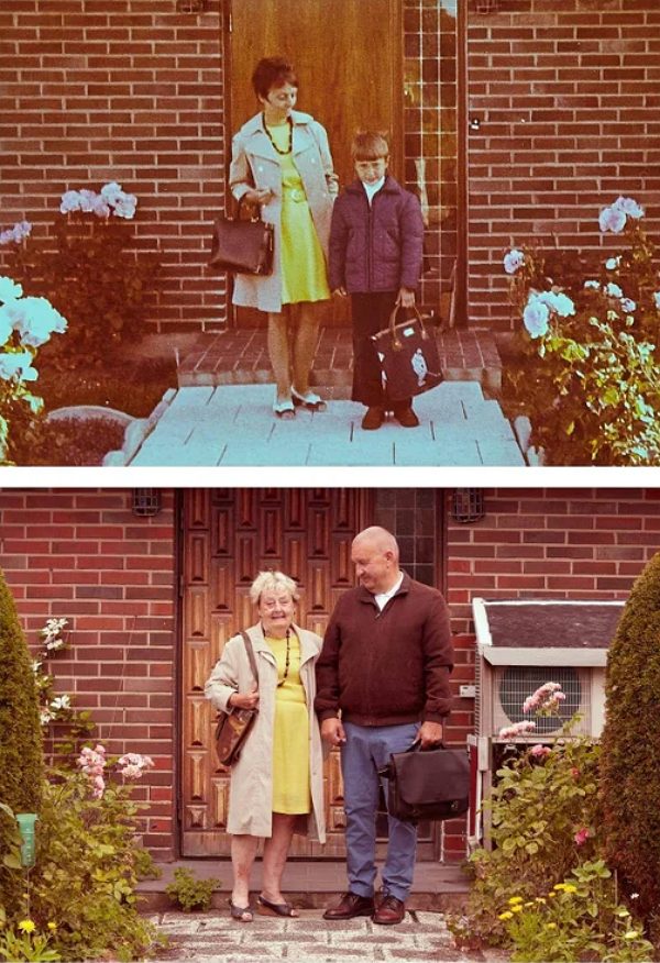 45 People who decided to re-create their favorite old photos and nailed it