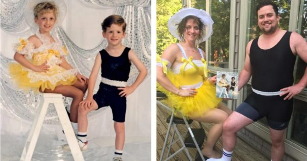 45 People who decided to re-create their favorite old photos and nailed it