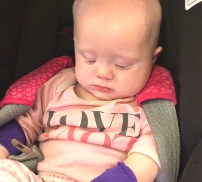 The moment this baby sees her mother clearly for the first time is ...