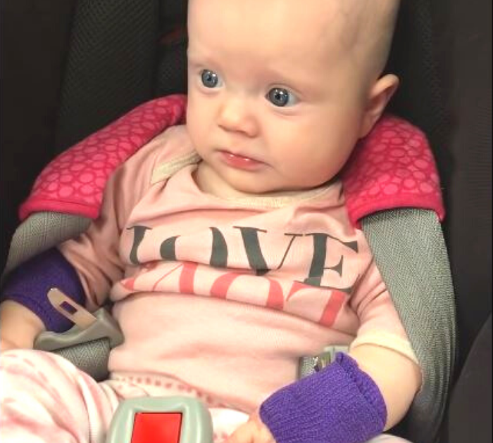 The moment this baby sees her mother clearly for the first time is ...