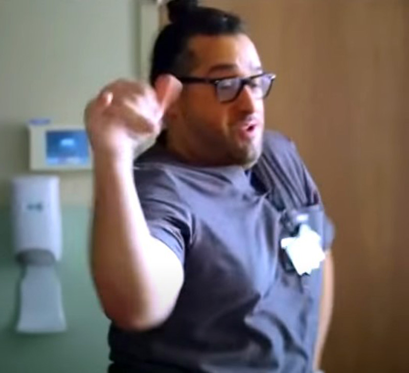 Nurse spreads joy around children’s hospital with his fun dancing and ...