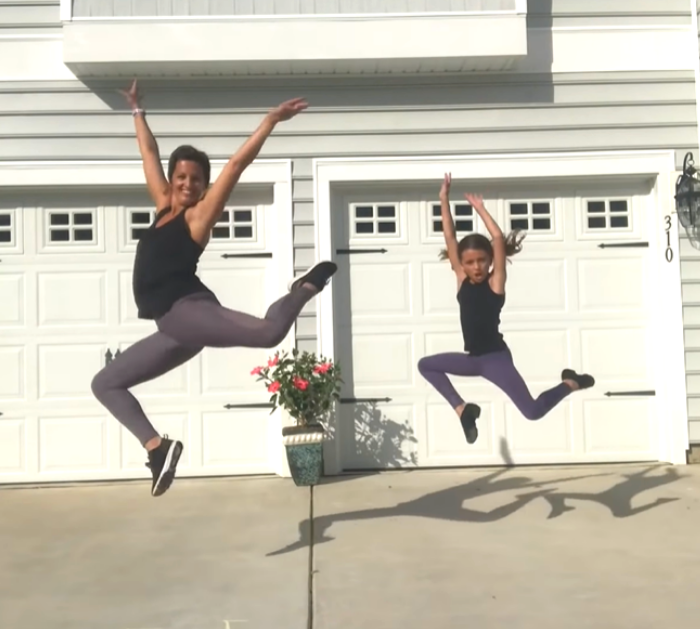 Mom and daughter give everything they’ve got in footloose dance routine