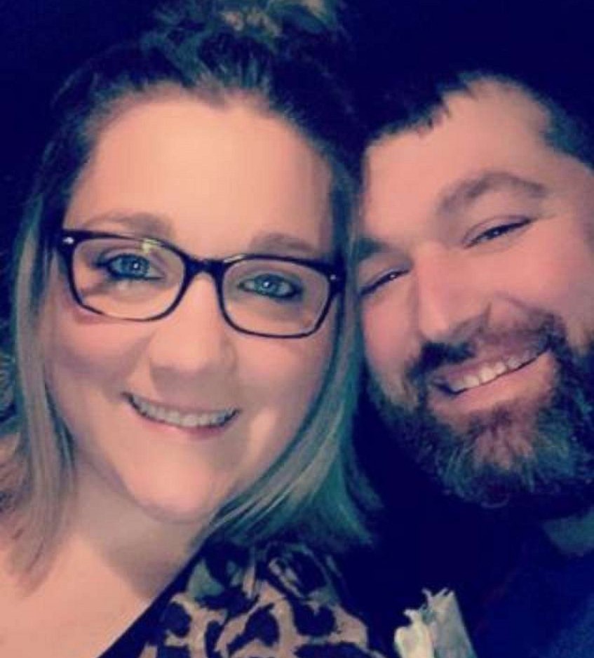 Wife shares photo of exhausted dad sleeping on hospital floor
