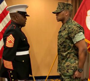 Video of Marine father’s salute to soldier son touches millions