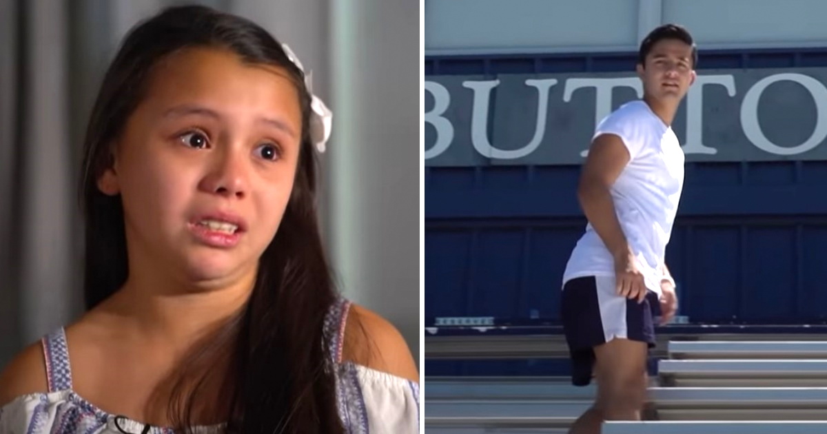 Teen comes to cheerleader’s rescue when her dad can’t be there on ...
