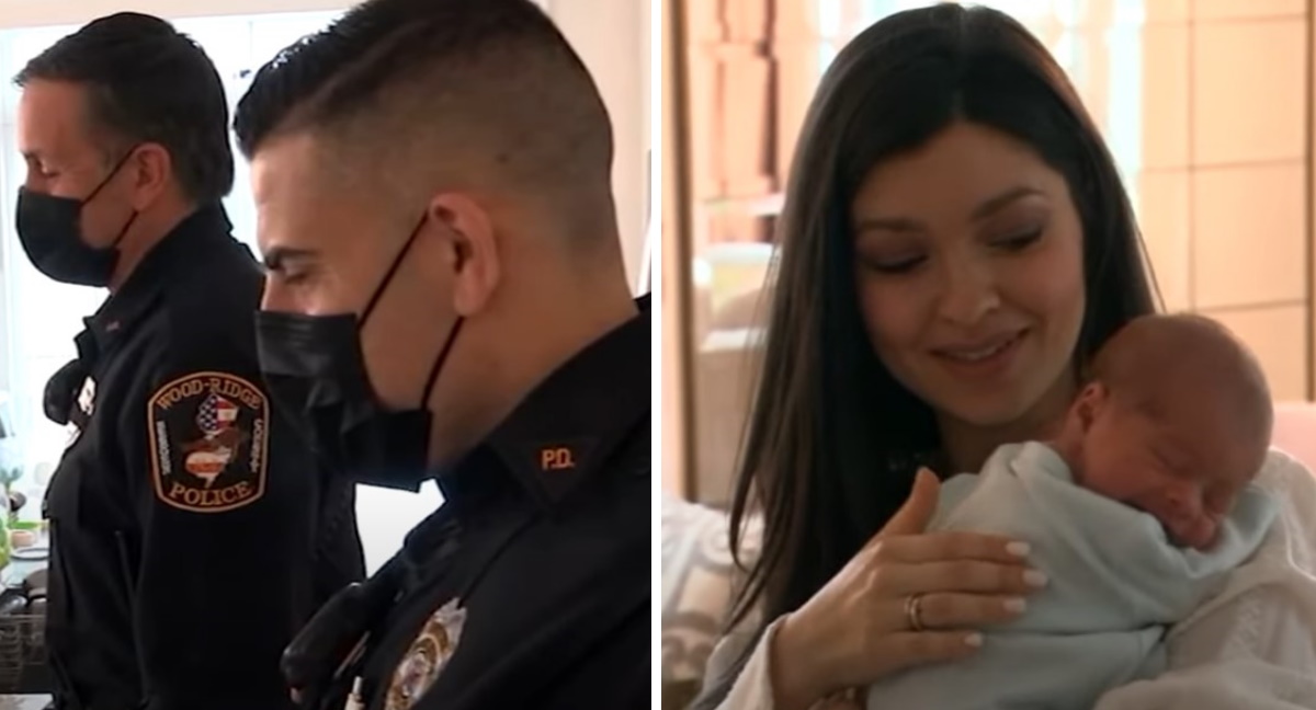 Officers jump in to save baby after mom gives birth at home in bathroom