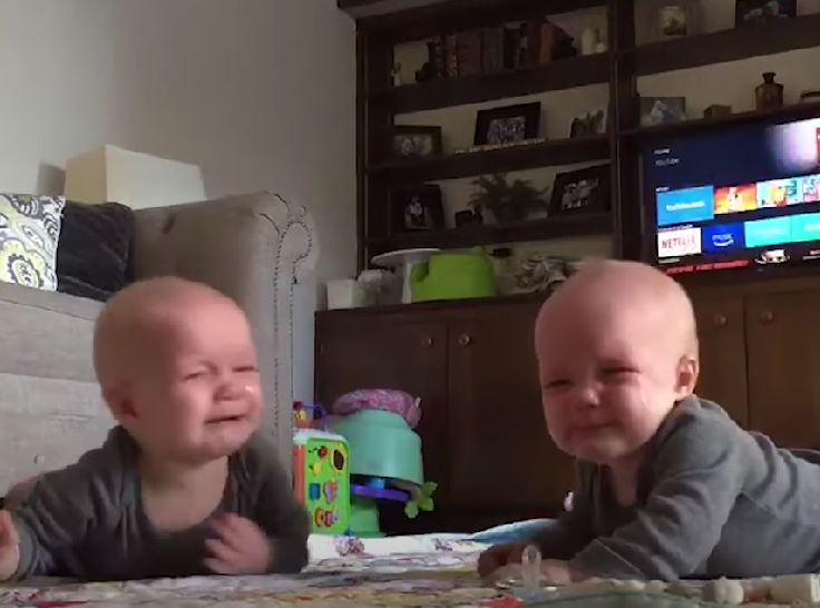 Twin babies won’t stop crying but when mom puts on famous singer it’s ...