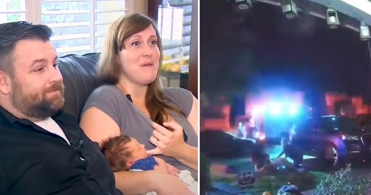 Mom gives birth on front lawn then it hits her that doorbell cam filmed ...