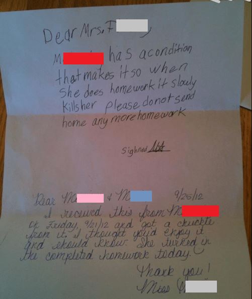 15 fake school excuse notes we can’t stop laughing at