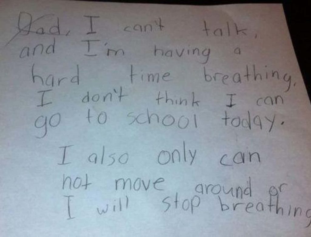 15 fake school excuse notes we can’t stop laughing at