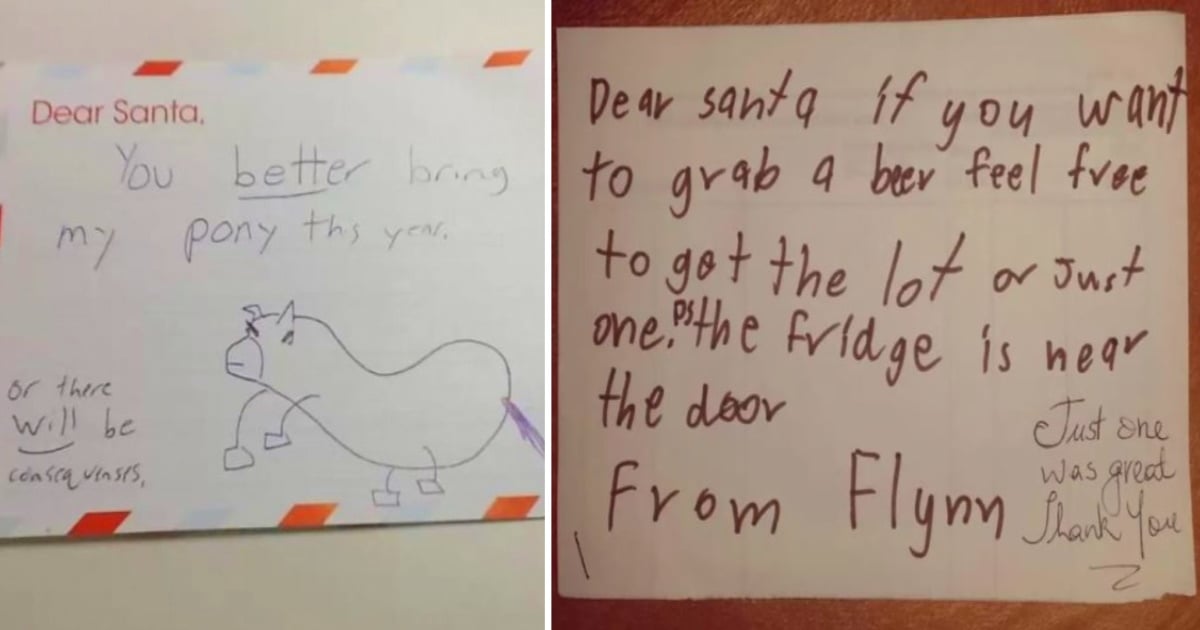 30 Kids Who Hilariously Nailed Their Letters To Santa