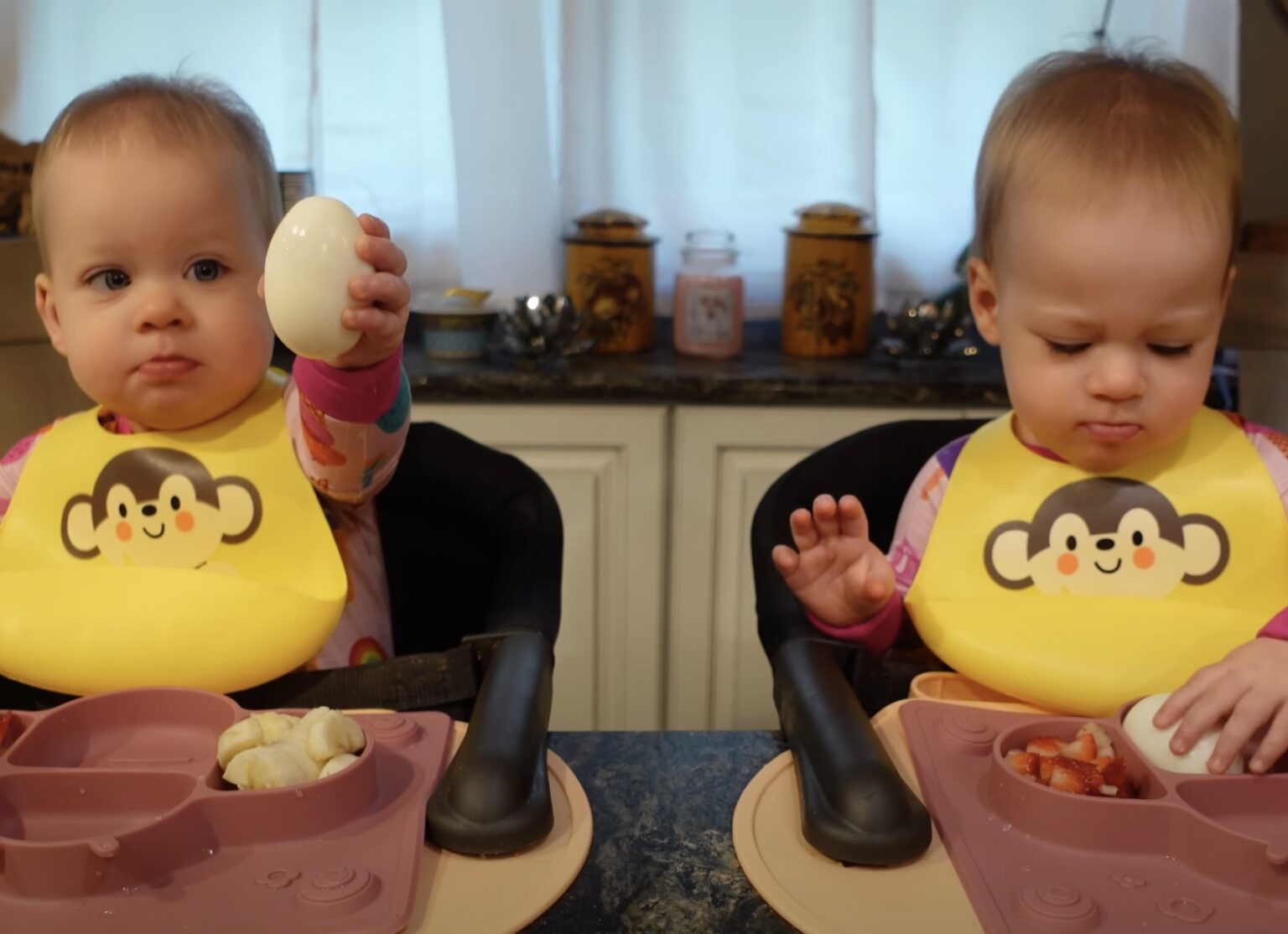 Twins try hard boiled eggs for the first time melting hearts in the process