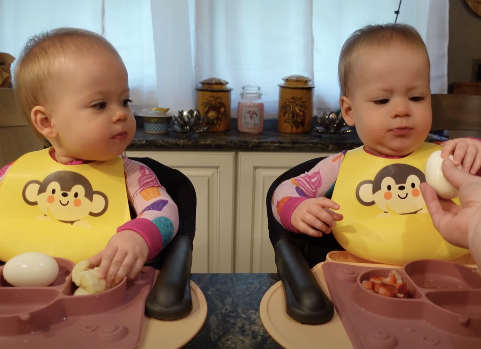 Twins try hard boiled eggs for the first time melting hearts in the process