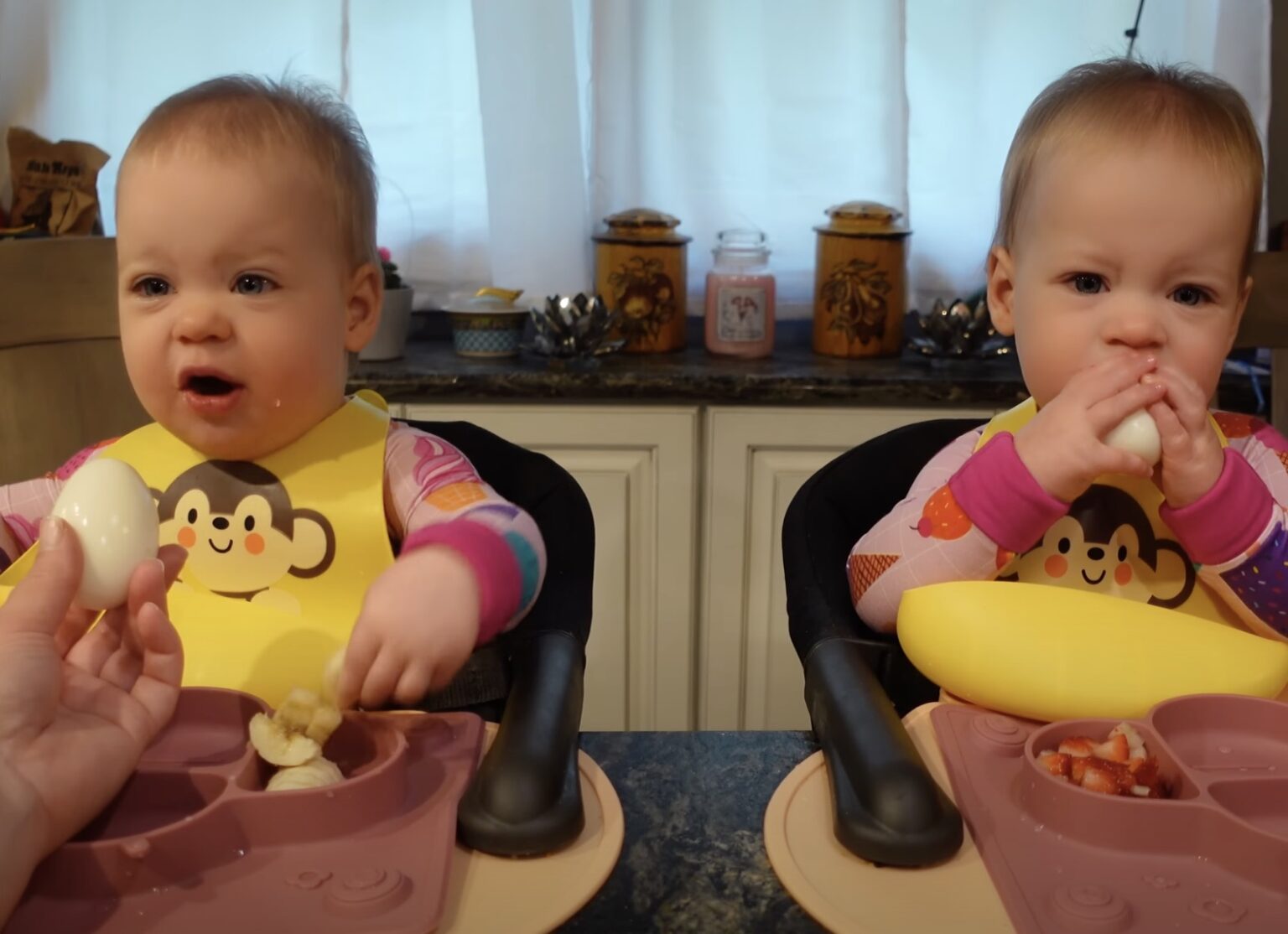 Twins try hard boiled eggs for the first time melting hearts in the process