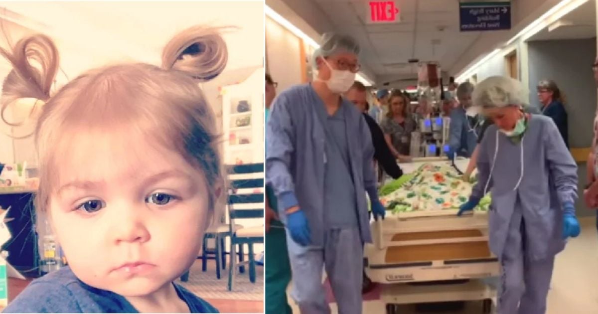 Voices fill hospital hallway with “Amazing Grace” to honor sick toddler ...